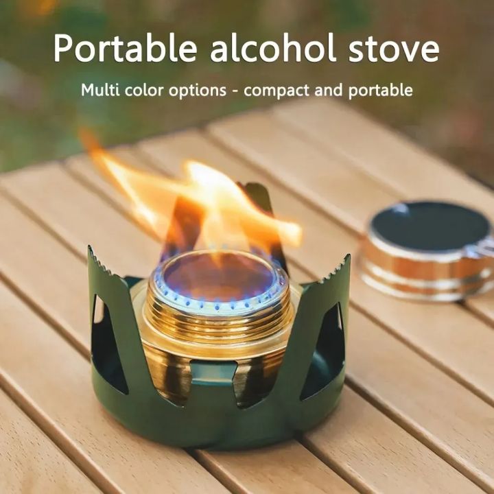 Portable Mini Alcohol Stove Burner Adjustable Firepower Gasoline Stove ...
