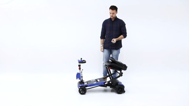 Solax Genie Automatic Folding Mobility Scooter - 4-Wheel Electric ...