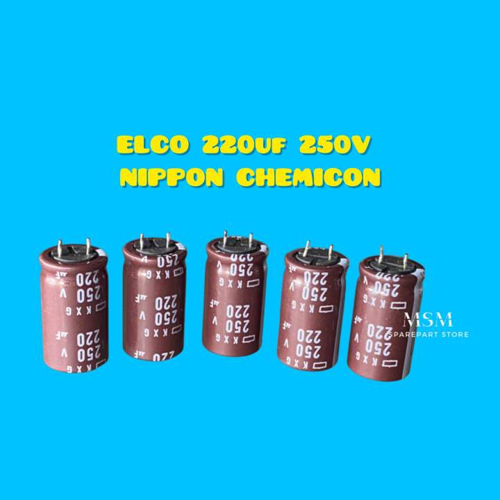 ELCO 220UF 250V NIPPON CHEMICON | Lazada Indonesia