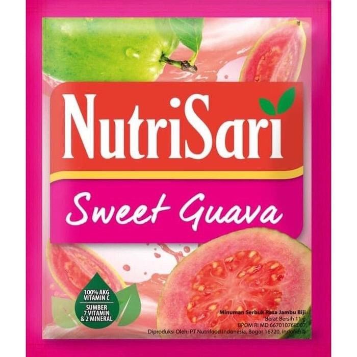 NUTRI SARI FRUIT POWDER RASA SWEET GUAVA ( 10 SACHET ) | Lazada