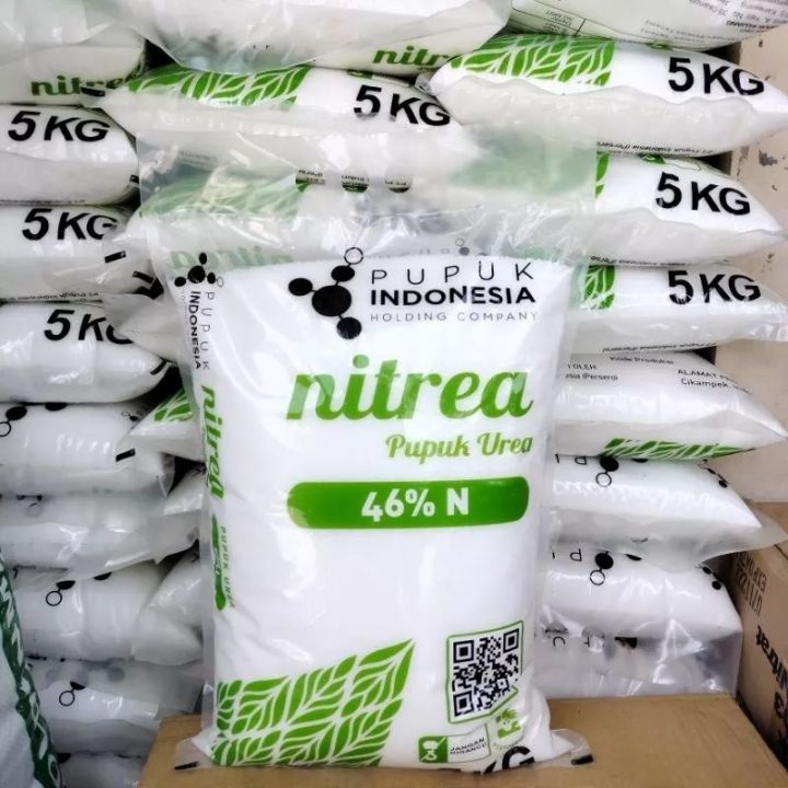 Nitrea Pupuk Urea Prill Nitrogen 46% Pupuk Kujang - kemasan 5 Kg ...