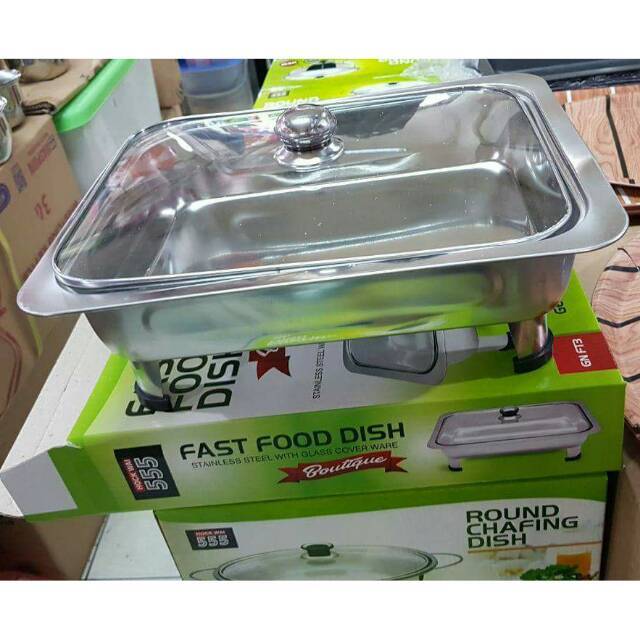 Kotak prasmanan tutup full kaca fast food dish | Lazada Indonesia