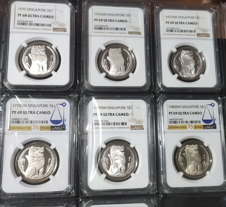 Singapore $1 Merlion Silver Proof Coins - NGC Graded | Lazada Singapore