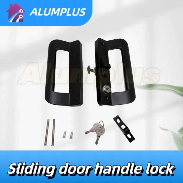 Aluminum Sliding Type Door Lock Set/Handle w/key | Lazada PH