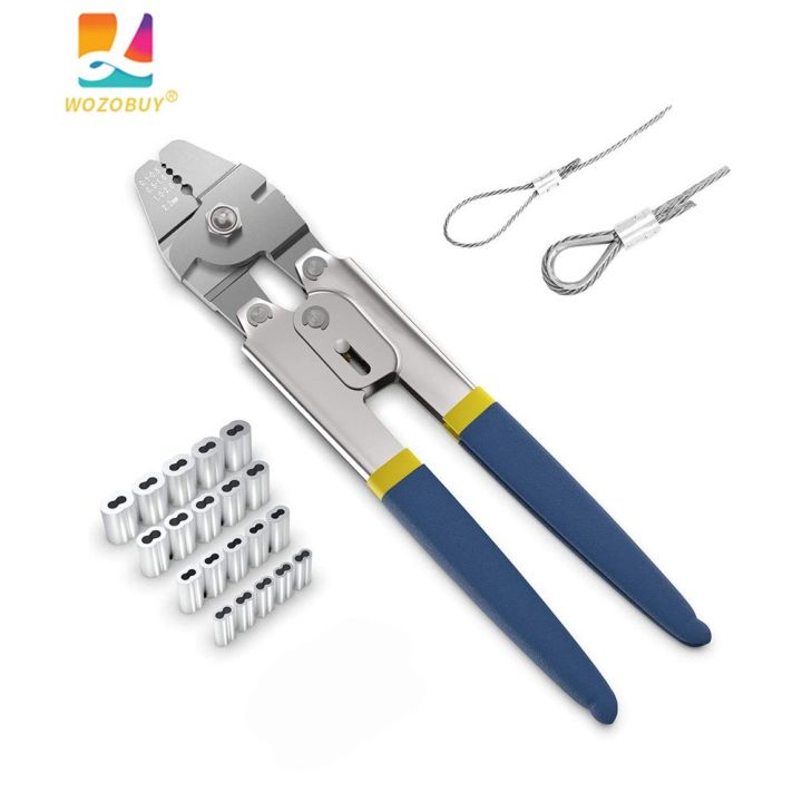 Wire Rope Crimping Swaging Tool Cable Crimps - for Aluminum Double ...