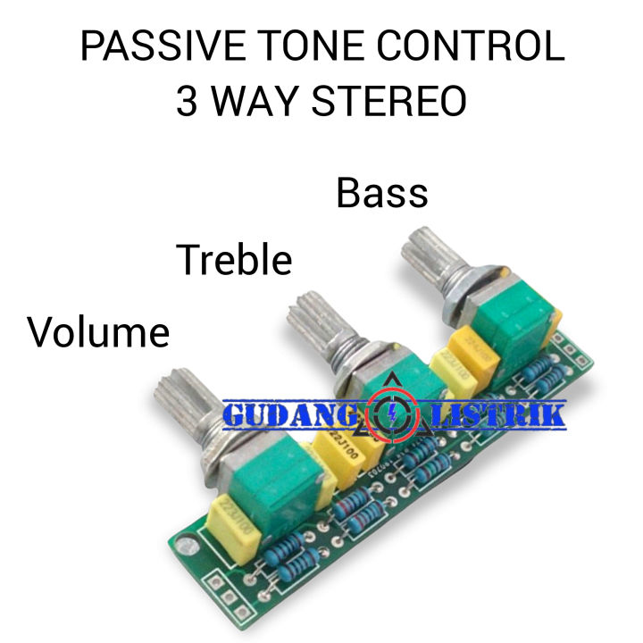 Passive Stereo Tone Tuner Control 3 Way Volume Bass Treble | Lazada ...