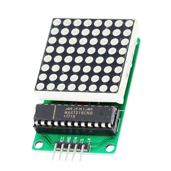 Max7219 Mcu Led Display Control Module 5v 8x8 Dot Matrix Module With Input Output Interface 4