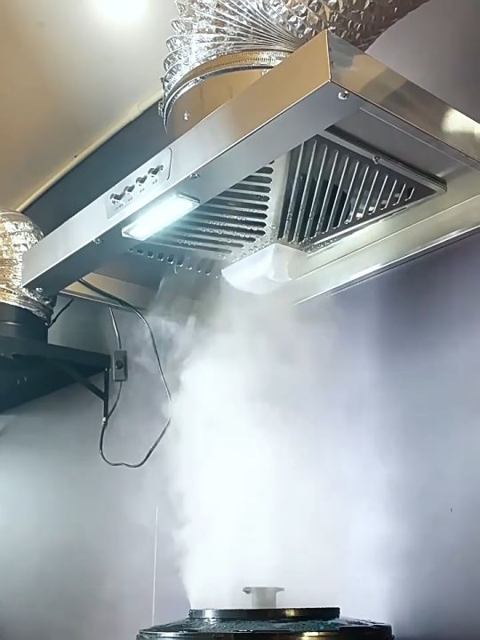 Super Suction Kitchen Range Hood with LED Light 6 Inch Exhaust Fan ...