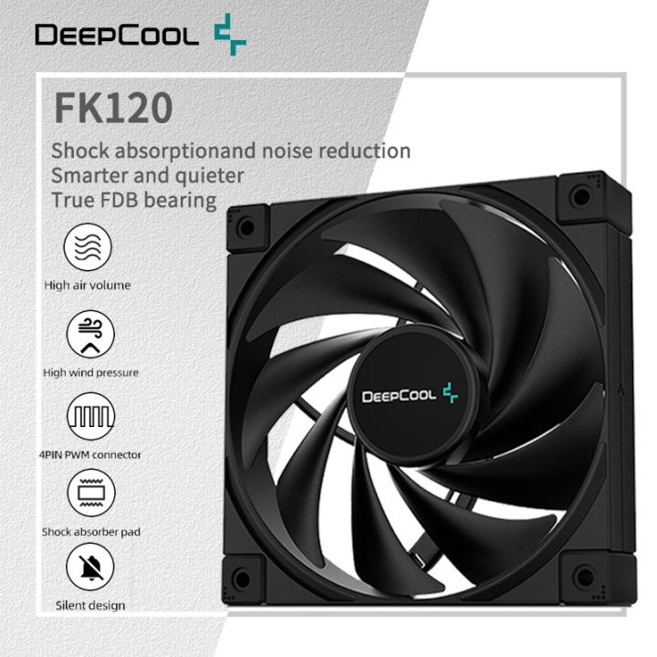 DeepCool FK120 PBT Material Chassis Fan PWM Control In Liquid Cooler ...