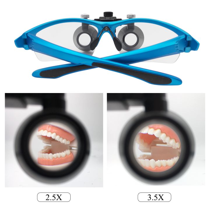Dental Loupes 2.5X 3.5X Binocular Magnifier Dental Magnifying Glass ...