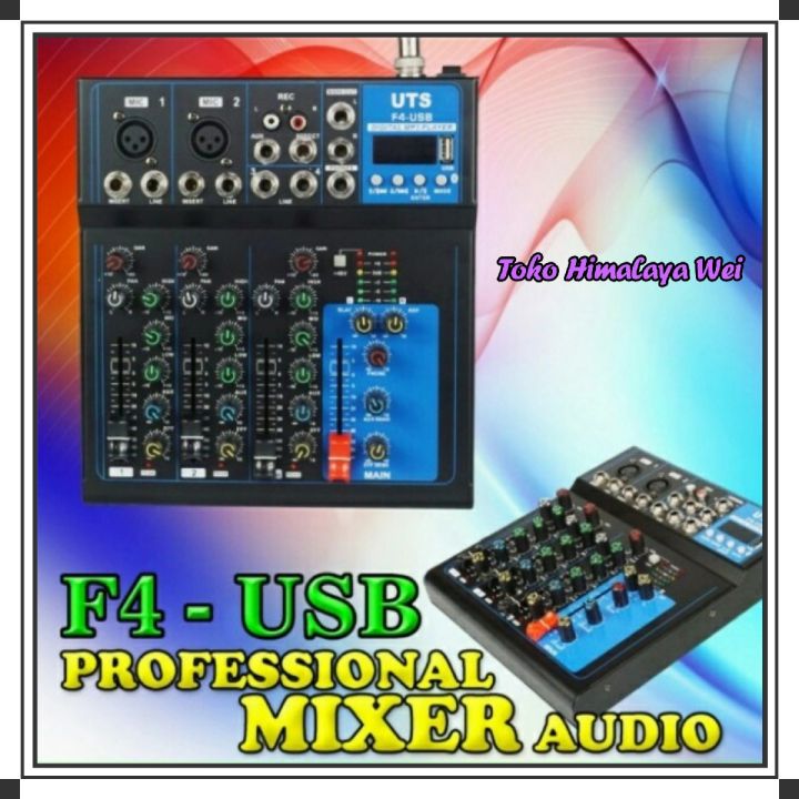 Mixer 4 Channel F4 Fleco USB Bluetooth | Lazada Indonesia