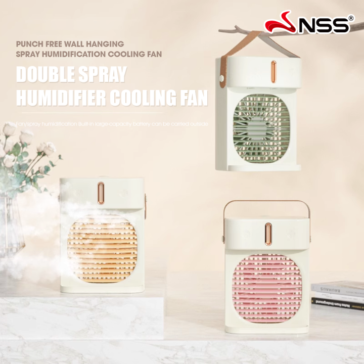 NSS Mini Spray Mist Fan Portable Fan Air Cooling fan Humidifier ...