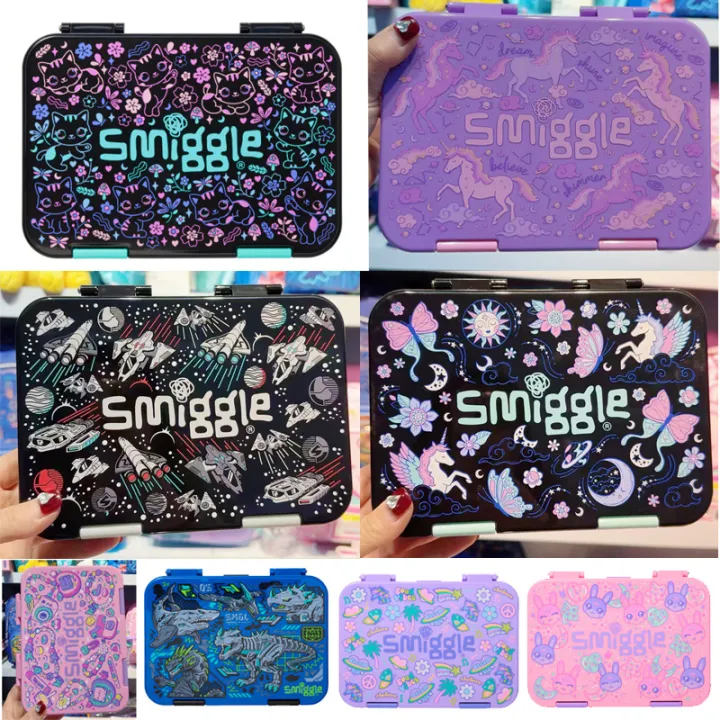 Smiggle Australia Large Capacity Lunch Box Casual Cartoon Style Student ...