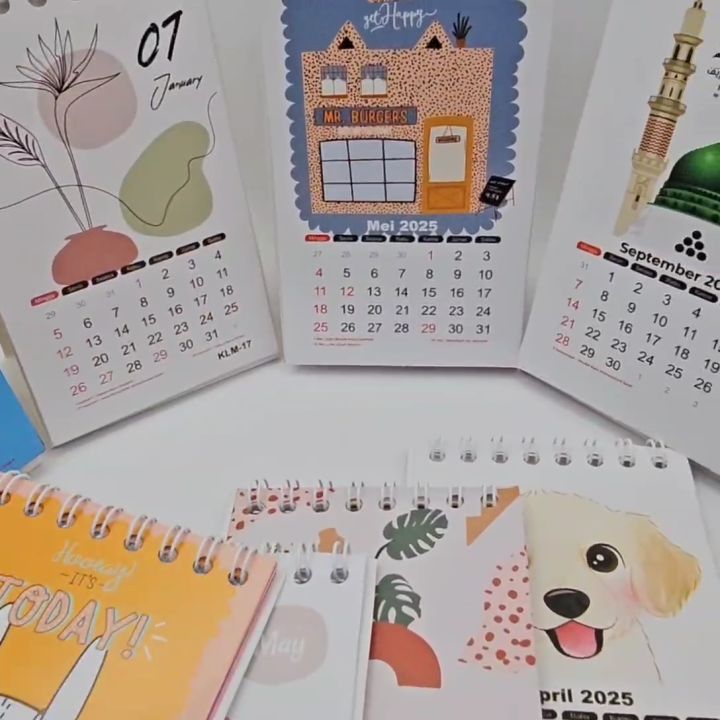 Kalender Meja Mini aesthetic - kalender 2025 aesthetic desk calendar ...