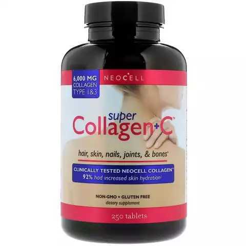 Original Neocell Collagen Whitening Tablet 250 Tablets with Vitamins C ...