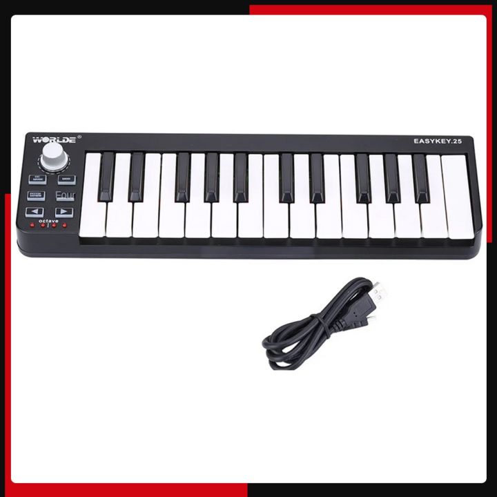 WORLDE Easykey.25 Portable Mini-keyboard Mini 25-Key USB MIDI ...
