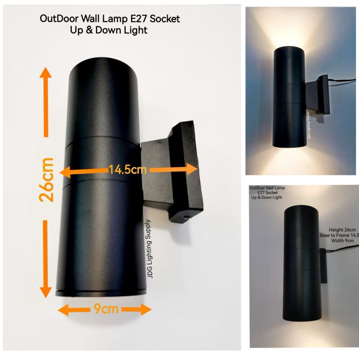 OutDoor Wall Lamp Up/Down E27 WL5508-Bazooka-M | Lazada PH