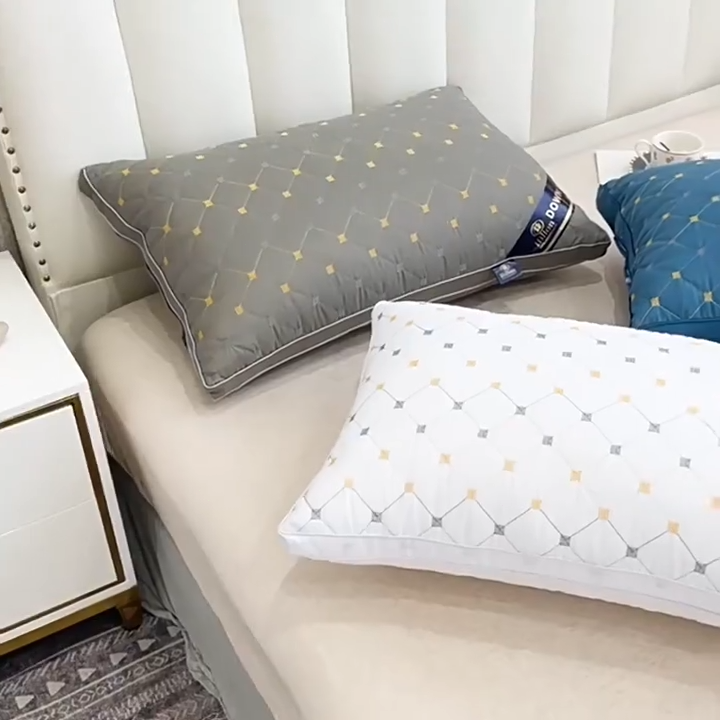 หมอนหนุน หมอนโรงแรม 5 ดาว หมอน ห้า สตาร์ คุณภาพของโรงแรม 900g/800g/600g เสริมคอ ทนกันไรฝุ่นนอน ...