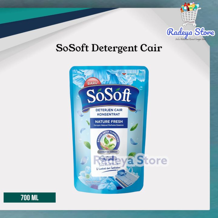 SoSoft Liquid Detergent Fresh Pouch 750 ML | Lazada Indonesia