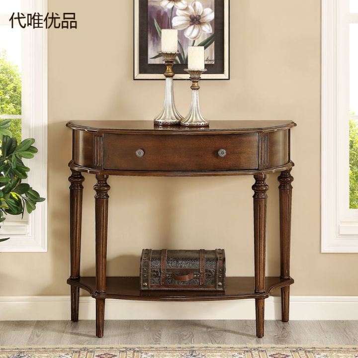 American Semicircle Console Tables Modern Minimalist Partition Entrance ...