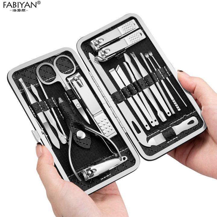 Nail Clipper Set Silver Stainless Steel Nail Cutter Fingernail Clippers ...