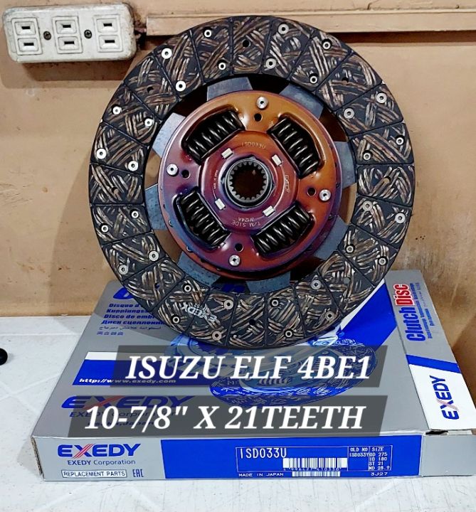 ISD-033U HEAVY DUTY CLUTCH DISC ISUZU ELF 4BE1 SIZE 10-7/8" X 21T ...