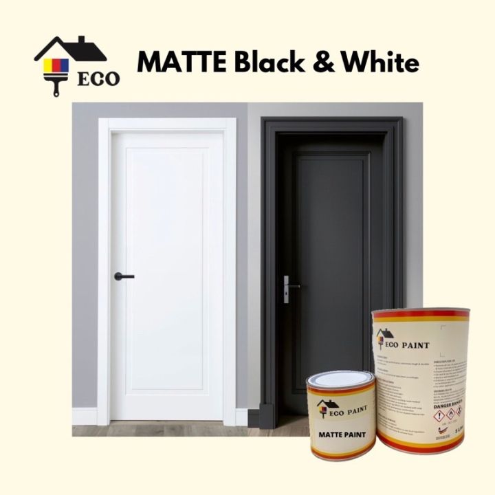 [All Matte] 1L & 5L ECO Paint Matte Finished Wood Paint & Metal Paint ...