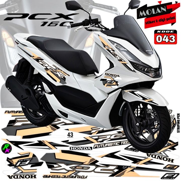 Decal Sticker Striping Variasi All New Honda PCX 160 - New PCX 160 2022 ...