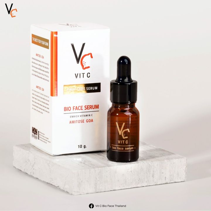 วิตซีน้องฉัตร เซรั่มวิตซีน้องฉัตร VC Vit C Bio face Serum (10 ml.) ***บำรุงผิวหน้าเข้มข้น ...