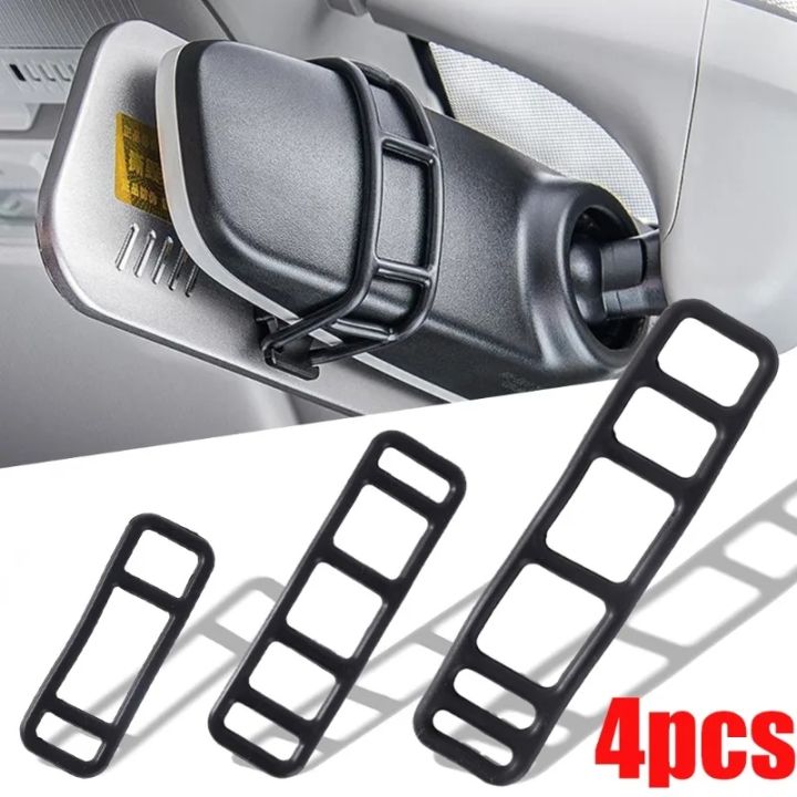 4pcs Silicone Elastic Strap for Car Driving Recorder Fixed Bandage ...