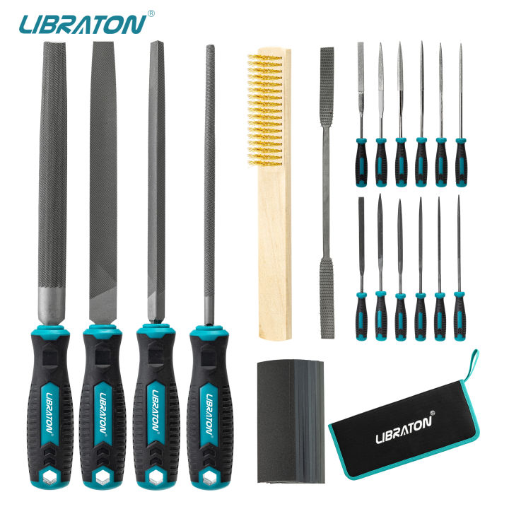 Libraton Metal File Set, Metal Files 31PCs Flat/Triangle/Half-Round ...
