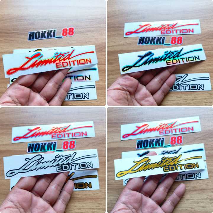 Stiker Limited Edition cutting sticker motor stiker helm murah | Lazada ...