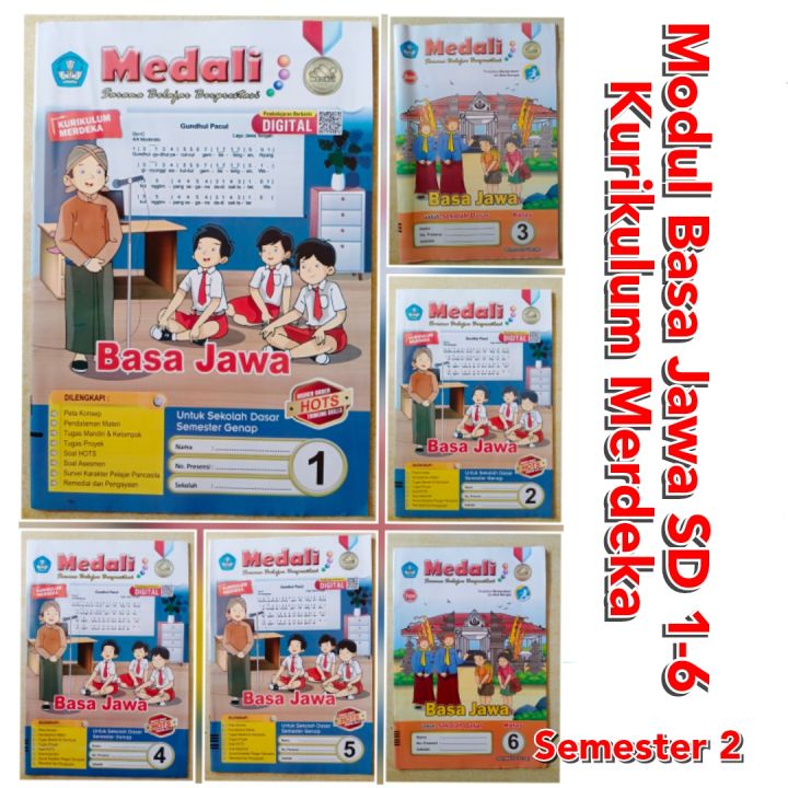 LKS Kurikulum Merdeka Basa Jawa SD/MI Kelas 1 2 3 4 5 6 Semester 2 LKS Medali Modul Siswa SD ...