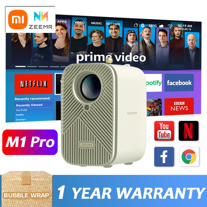 ZEEMR M1 Pro Smart Projector With Wifi and Bluetooth 1080P 4K Android 9 ...