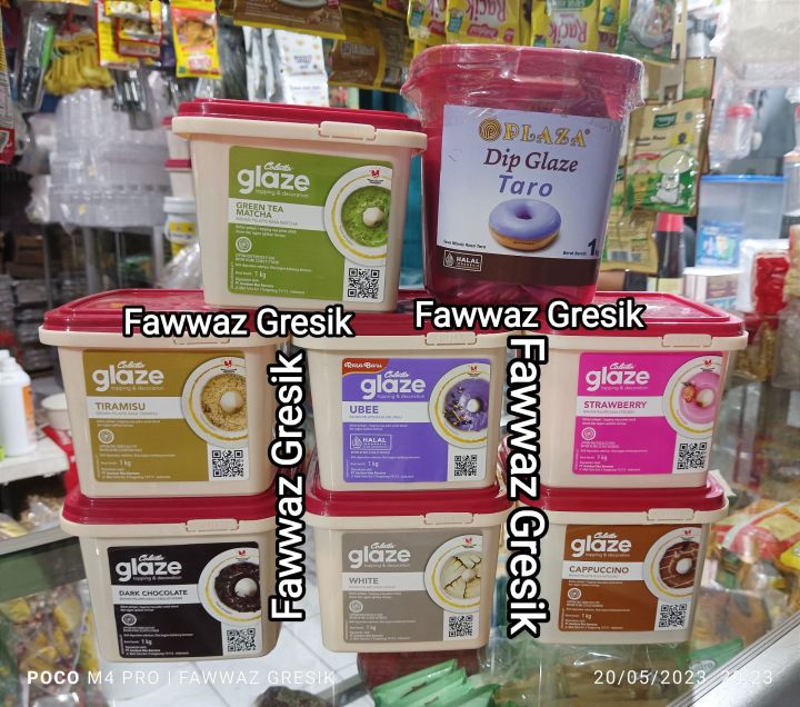 GLAZE COLATTA 1kg / COLATTA DIP GLAZE Plaza Taro / Glaze Dark Donat ...