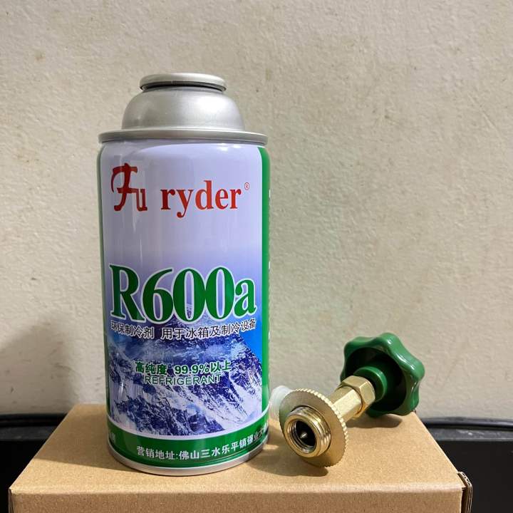 R600a/R600 Freon 120ml in Can + Valve Adapter Set | Lazada PH