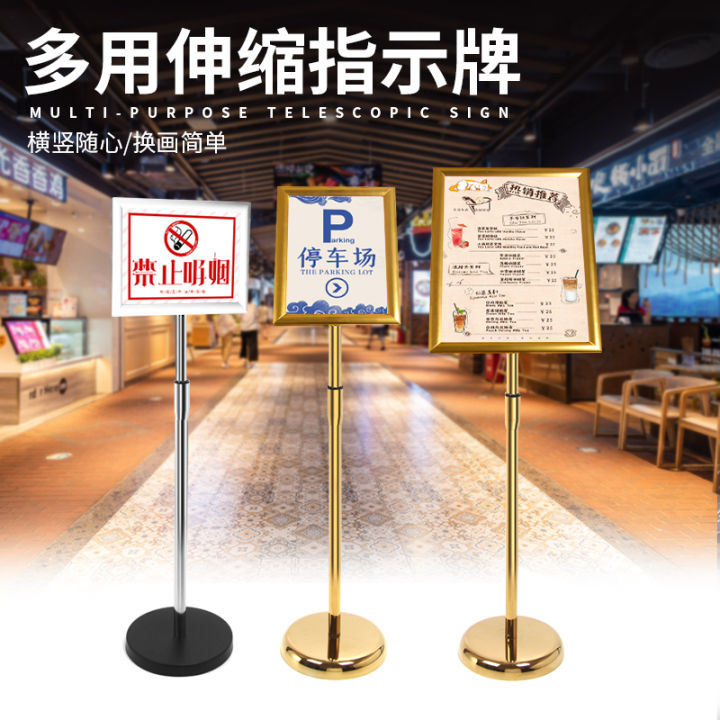 A3 Standee Telescopic Poster Frame Indication Display Card Display ...