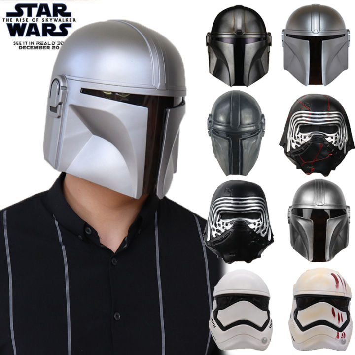 Star Wars Darth Vader Latex Masks Mandalorian Soldiers Cosplay Mask ...