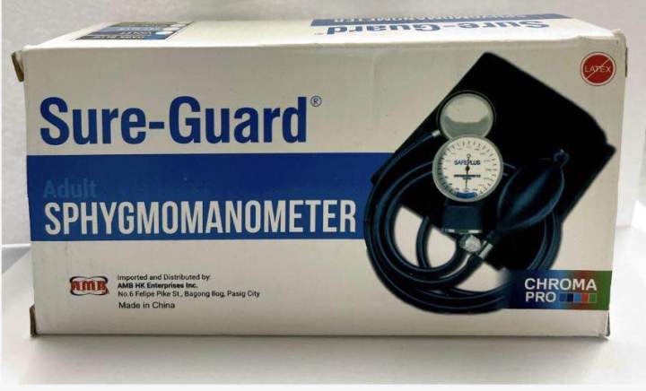 Sure-Guard Blood pressure manual adult with stethoscope | Lazada PH