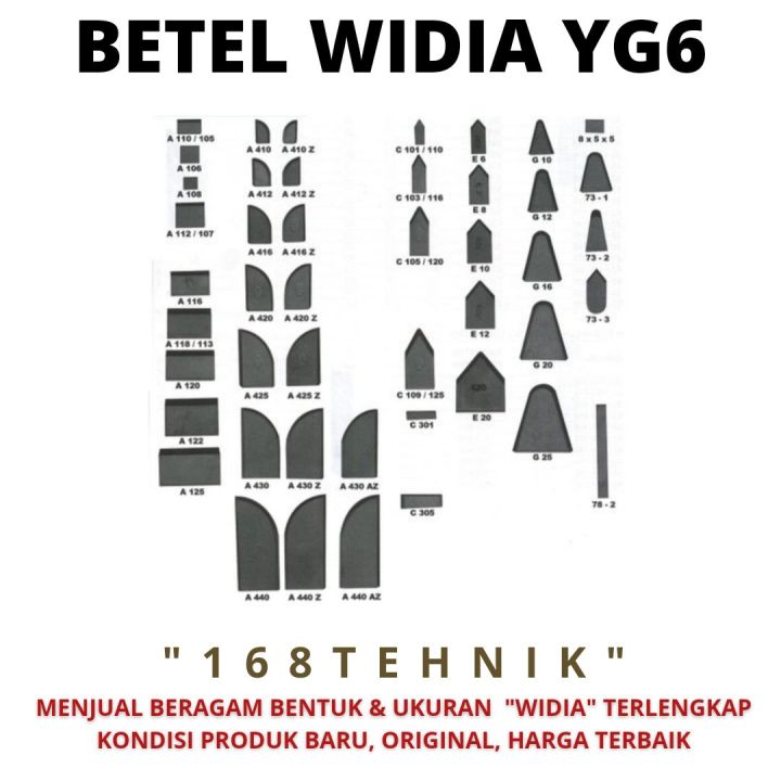 MATA WIDIA A440A TEBAL 11MM / WIDIA A440AZ / YG-6 A440A / YG-6 A440AZ ...