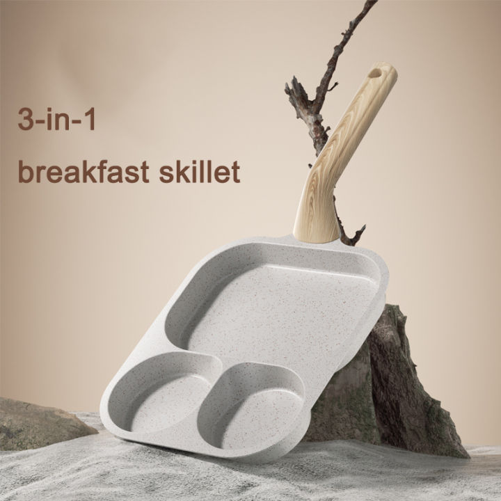 S&S Frying Pan 3-in-1 Egg Pan Non-Stick Breakfast Pan Frying Egg Pan ...