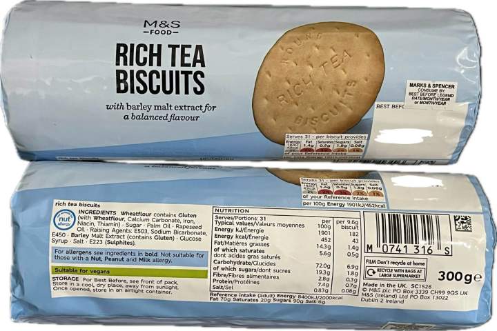 Marks & Spencer Rich Tea Biscuits 300G | Lazada PH