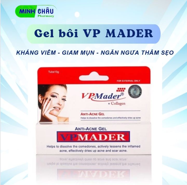 Kem Bôi Mụn VP MADER [Tuýp 15g] Giúp Làm Sạch Các Loại Mụn, Trắng Sáng ...
