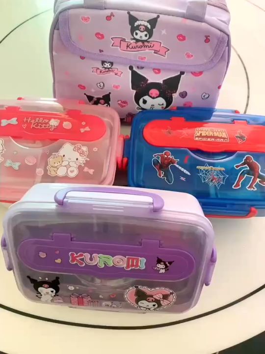 School Cartoon character lunch box for kids stainless steel lunch box ...