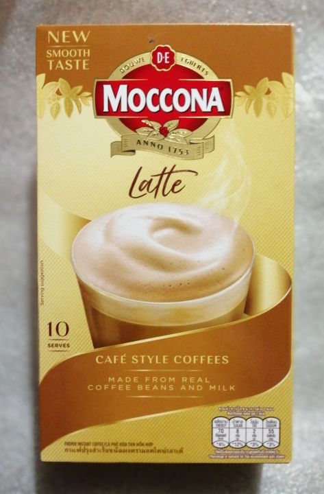 Moccona Latte Café Style Coffee 10 sachets (16g x 10) | Lazada PH