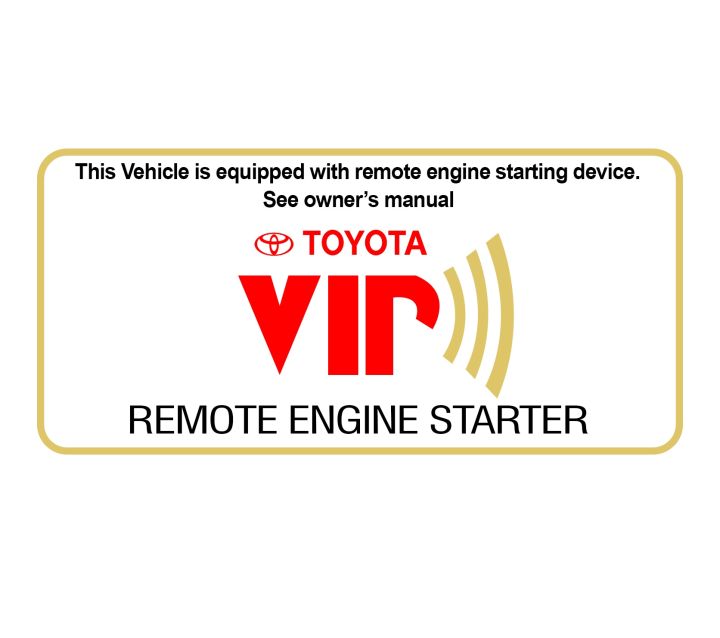 Toyota VIP (Transparent) Sticker - 1pc | Lazada PH