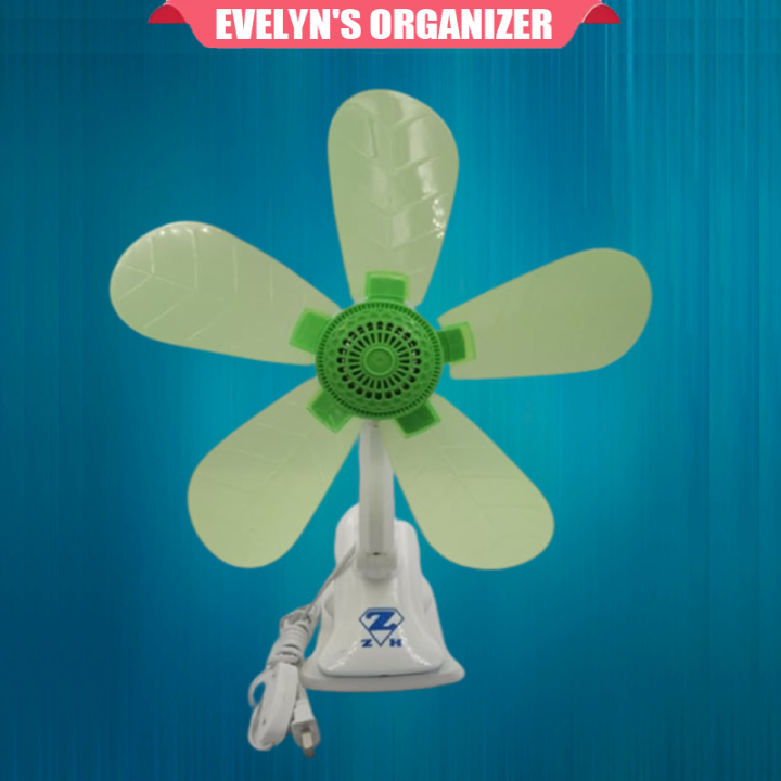 Small Clip Fan 5 Blades Mini Home Electricfan portable desk/table Clip ...