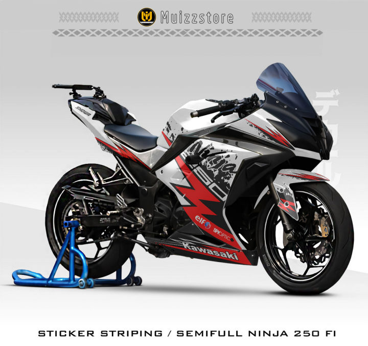 STICKER SEMIFULL KAWASAKI NINJA 250 FI / MOTIF 15 CO / VARIASI NINJA ...