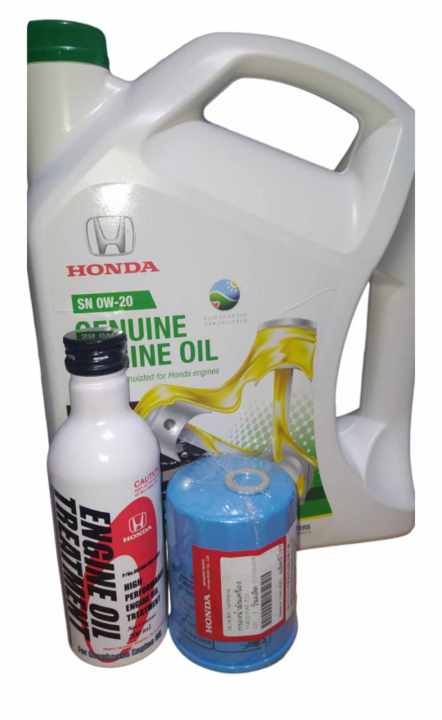 HONDA GENUINE ENGINE OIL FULLY SYNTHETIC SET AND ENGINE TREATMENT ...