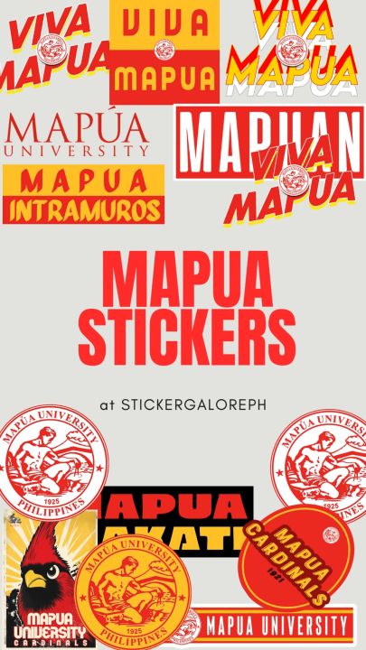 MAPUA UNIVERSITY INSPIRED VINYL STICKER (WATERPROOF AND SCRATCH PROOF ...